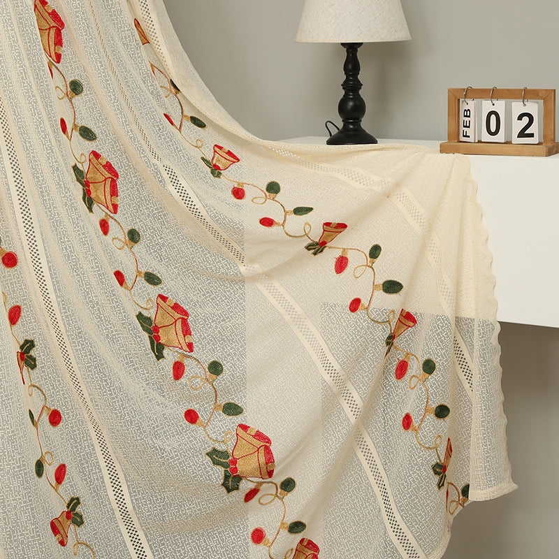 NAMZI Curtains Sheer - Texture Sheer Window Covering, Light & Airy ...