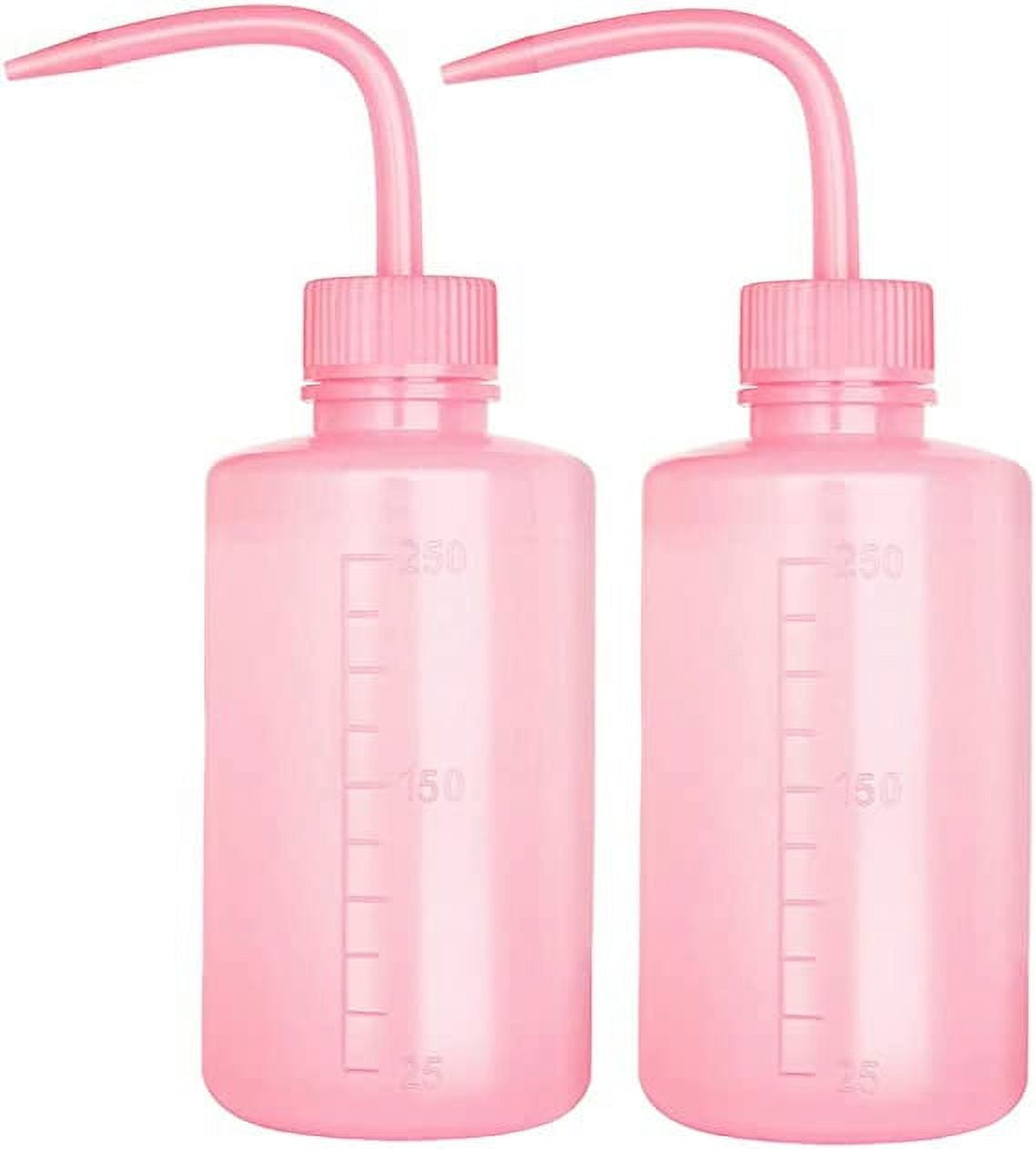 Namzi Graduated Wash Bottles 250ml Pink Plastic Wash Bottle, 2-Pack ...