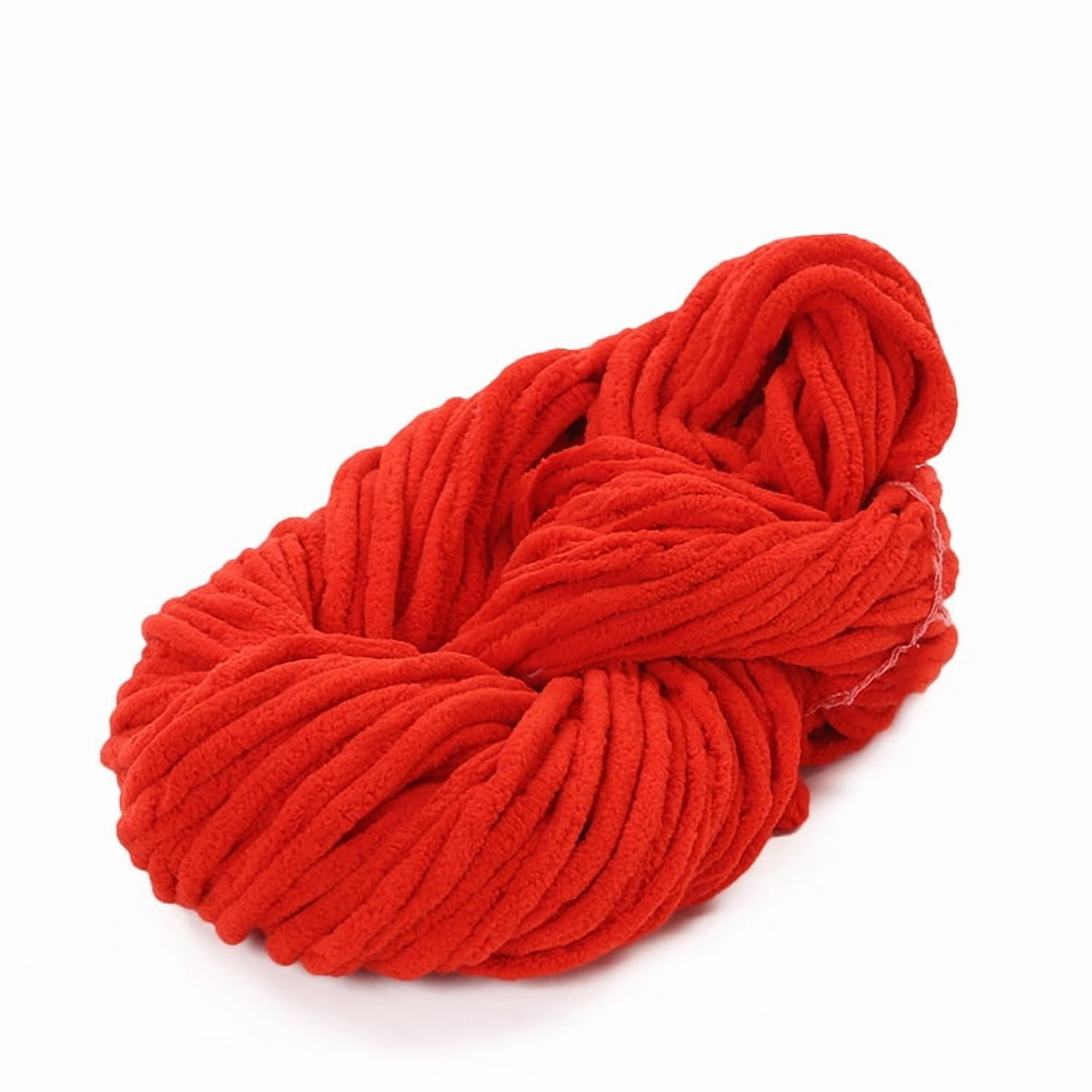 Namzi Hand Knitting Yarn, 2 Rolls Fabric Strip Line Yarn Packs,red ...