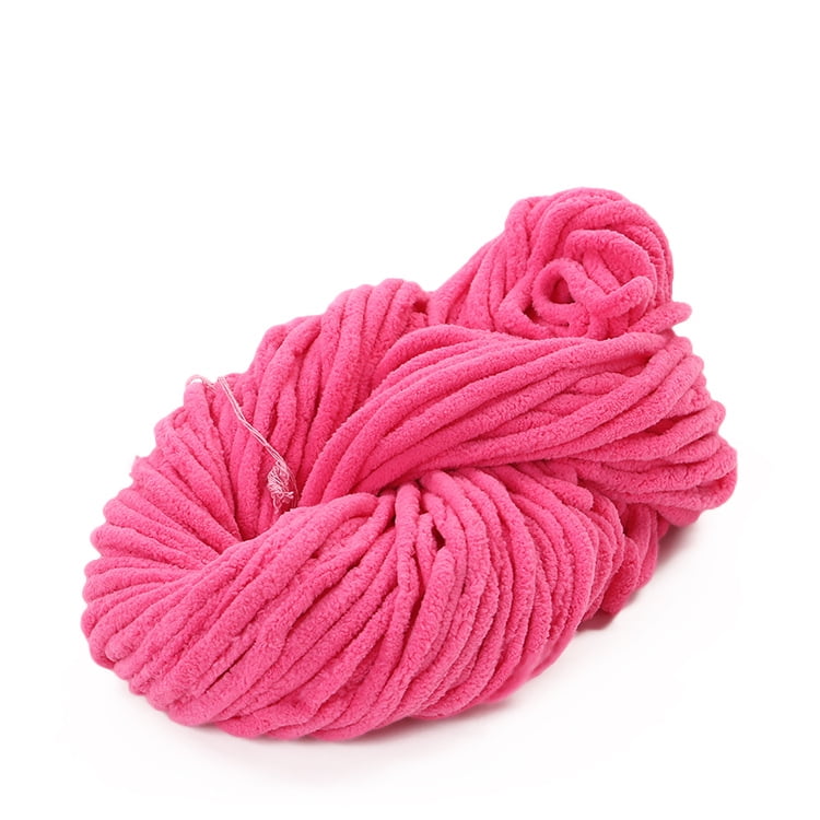 Namzi Hand Knitting Yarn, 2 Rolls Fabric Strip Line Yarn Packs,rose red ...