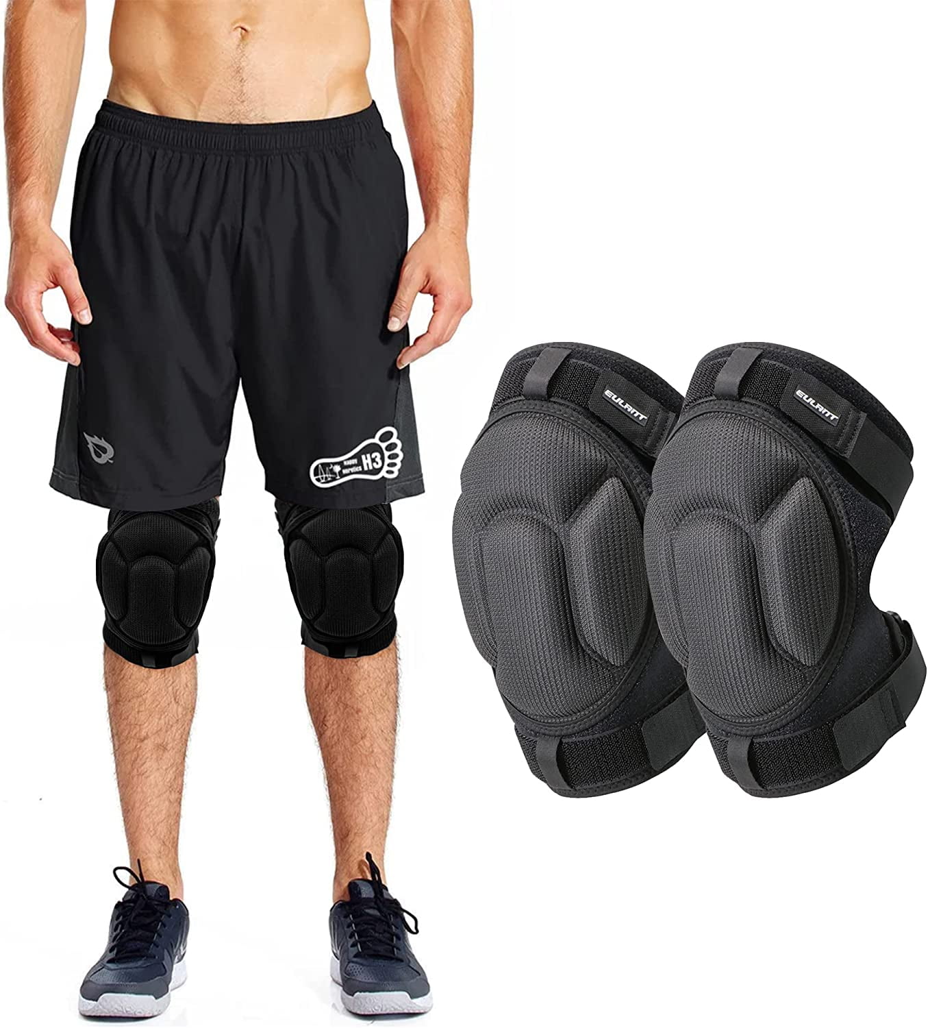 Namzi Knee Pads with Adjustable Bandage for Adults & Teenagers, Anti ...