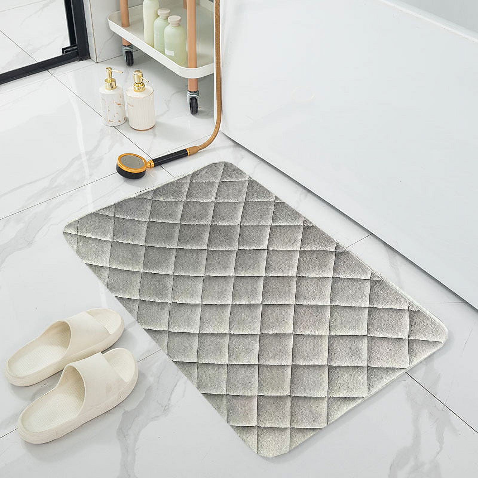 Namzi Luxury Bathroom Rug Mat, Extra Soft and Absorbent Microfiber Bath ...