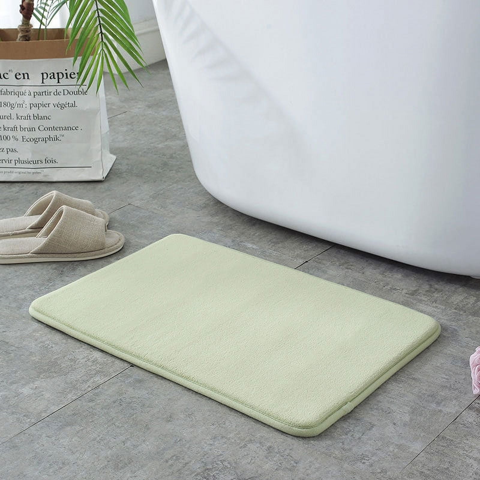 Namzi Luxury Bathroom Rug Mat, Extra Soft and Absorbent Microfiber Bath ...