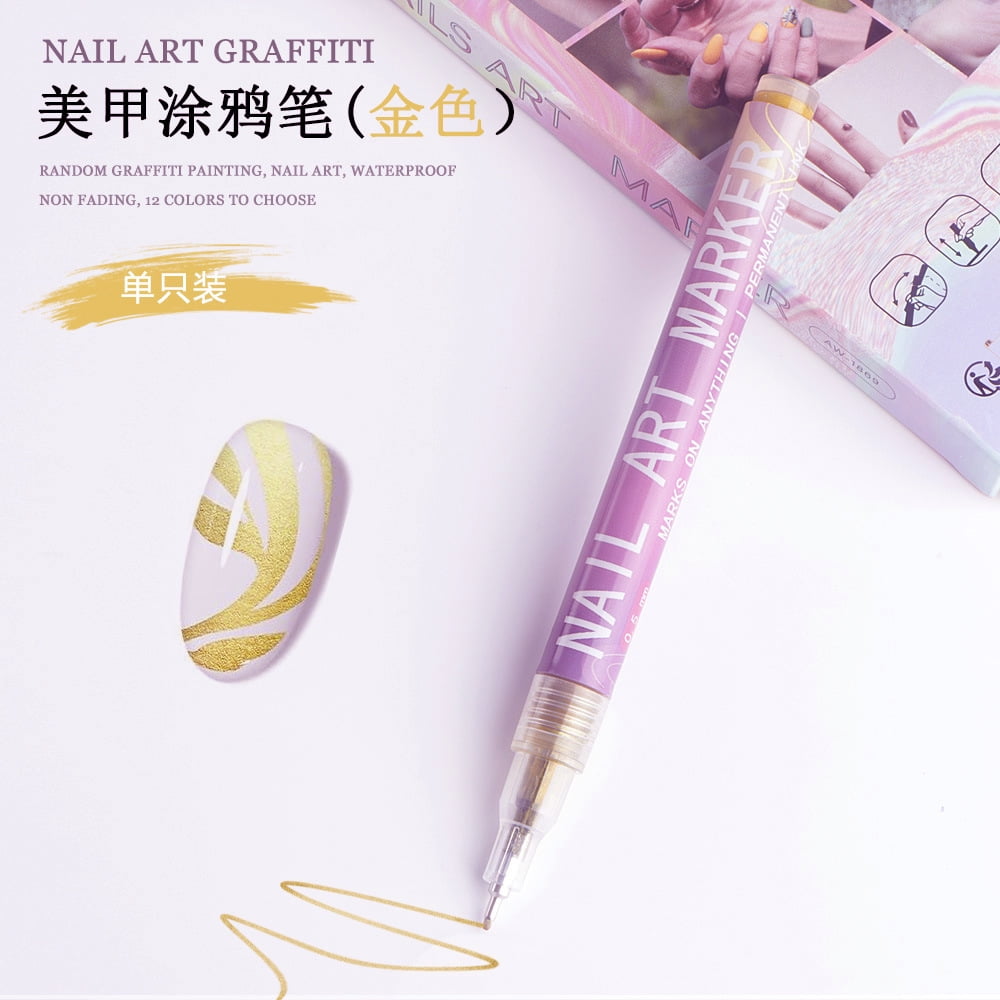 Namzi Nail Art Pens 1 Pc Nail Marker Pen Manicure Tools for DIY Nail ...