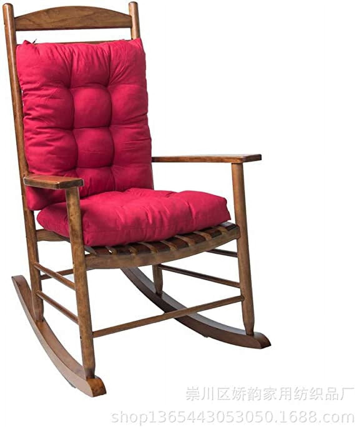 Namzi 2 Piece Rocking Chair Cushion Set, Non-Slip Indoor/Outdoor Seat ...