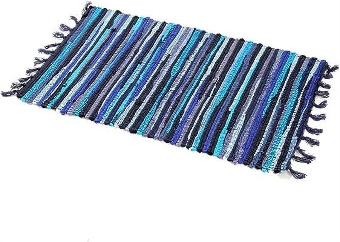 Namzi Rag Rug, Machine Washable Cotton Reversible Rag Rug Hand Woven ...
