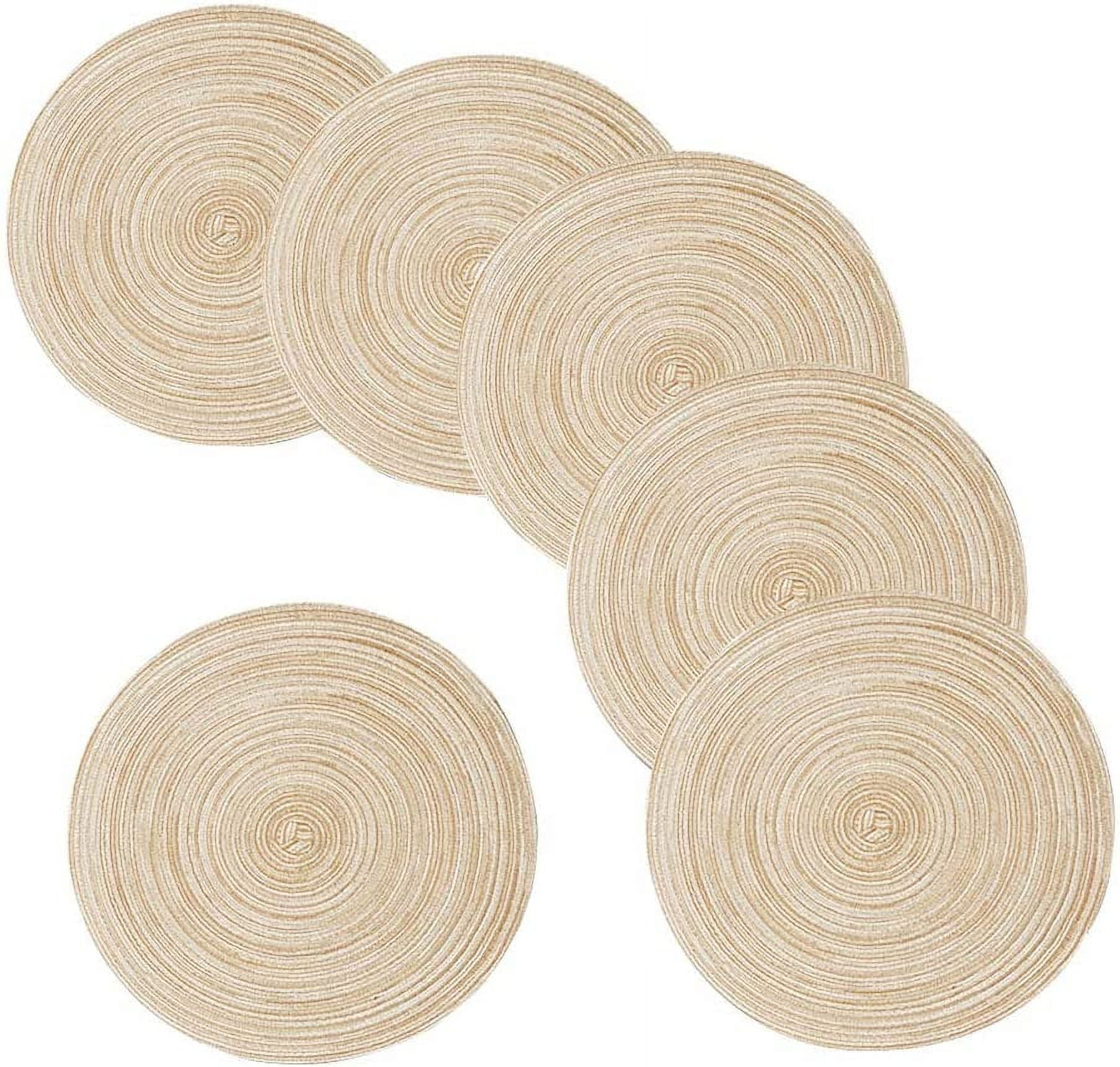 Namzi Round Woven Placemats Thermal Insulation Dining Table Round ...