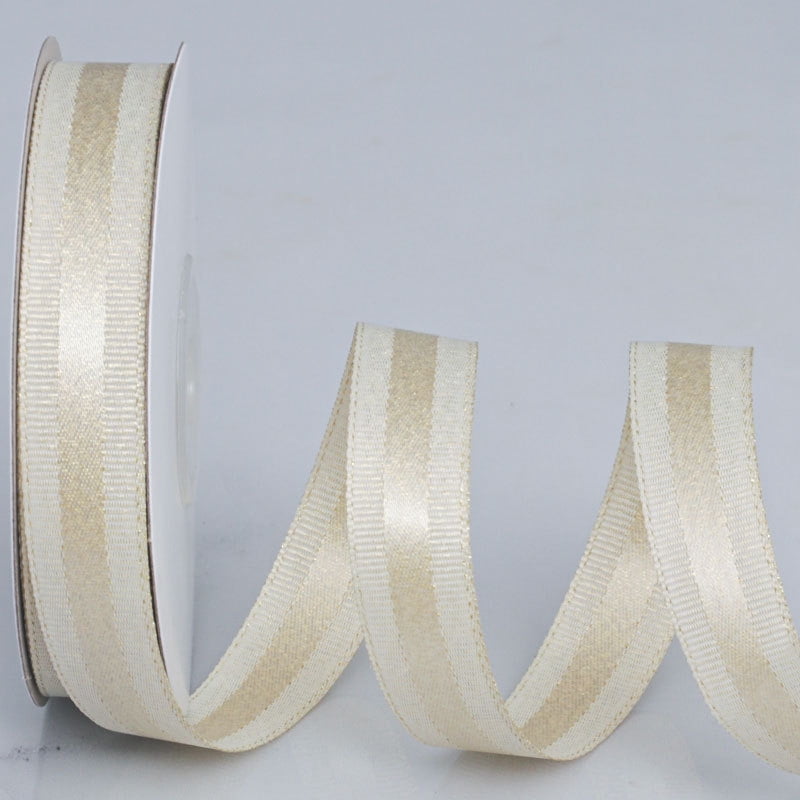 Namzi Satin Ribbons ChampagneGolden - 1 Roll Holiday Ribbon, 1.6cm*20yd ...