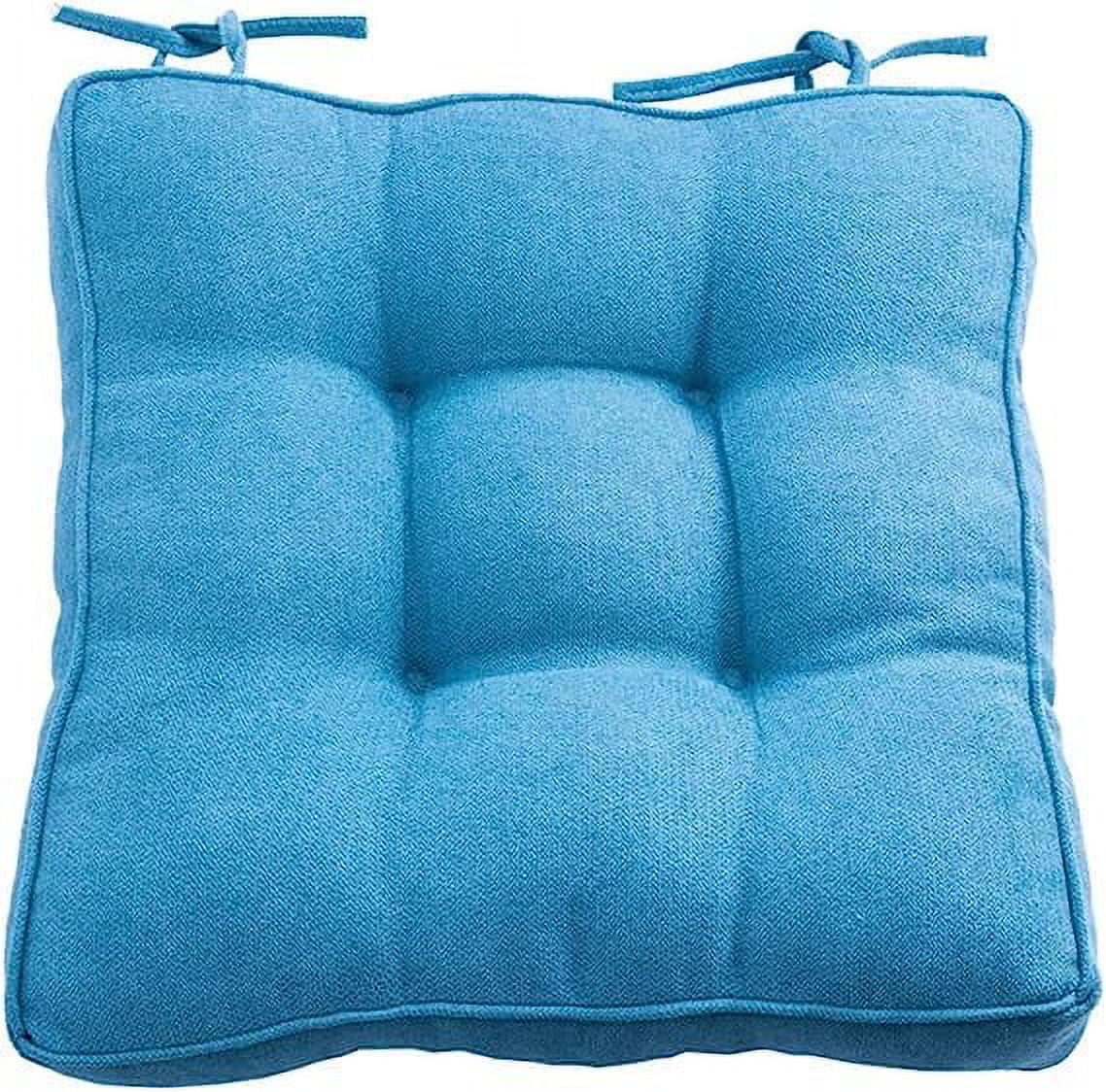 Namzi Square Chair Pad Seat Cushion with Ties Solid Color Soft Chair ...