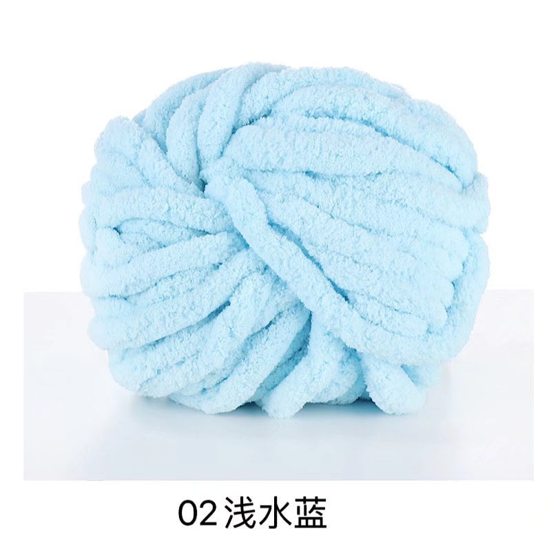 Namzi Thick Wool Yarn, Yarn Packs for Crocheting - light blue, 1 roll ...