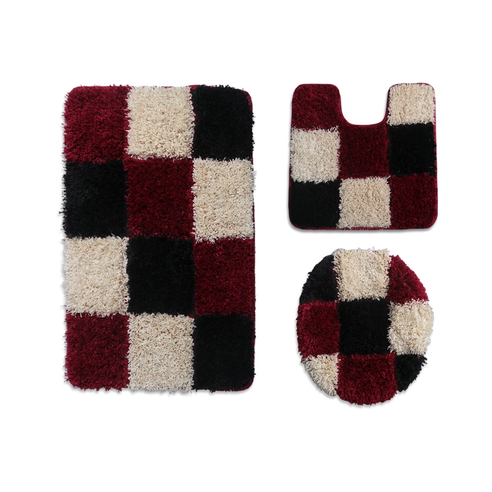 Namzi Three-piece setLuxury Bathroom Rug Mat, Extra Soft and Absorbent ...