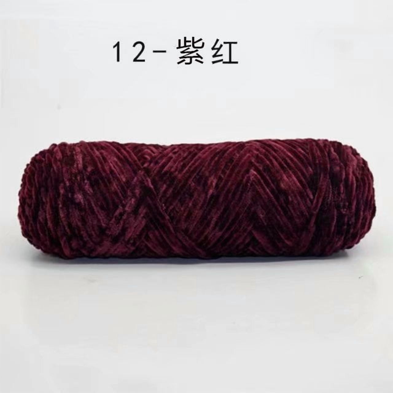 Namzi Velvet Chenille Yarn 100g Ultra Soft Sweater Knitting Yarn for ...
