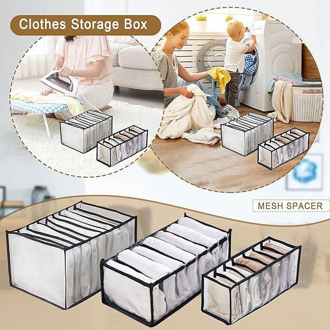 Namzi Wardrobe Clothes Organizer 2pcs Foldable Closet Organizers ...