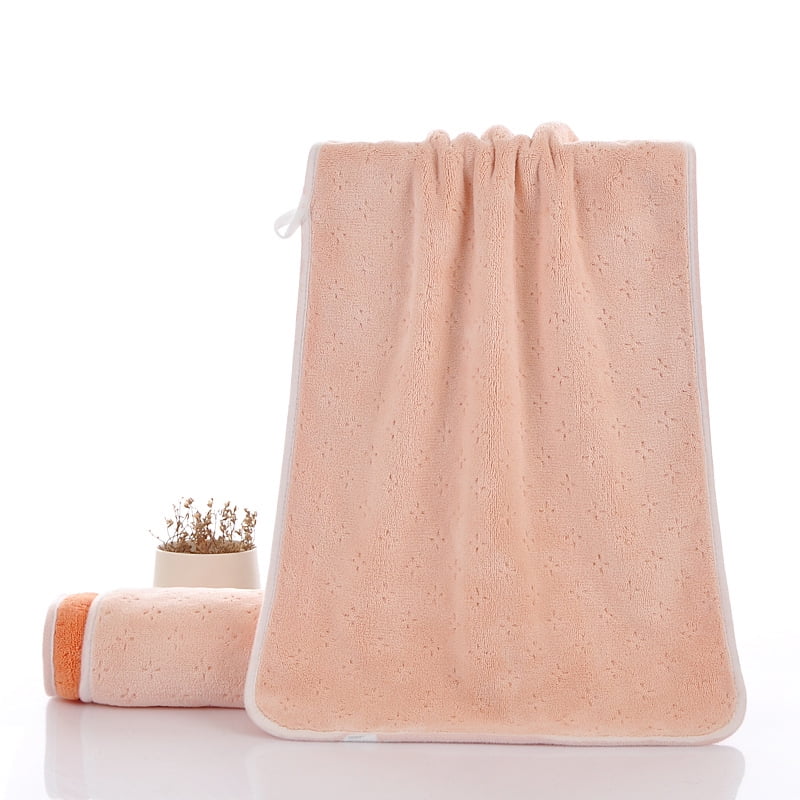 Namzi Washing Cloths for Body, Plush Towels (6 Pcs), 34*75cm Coral ...