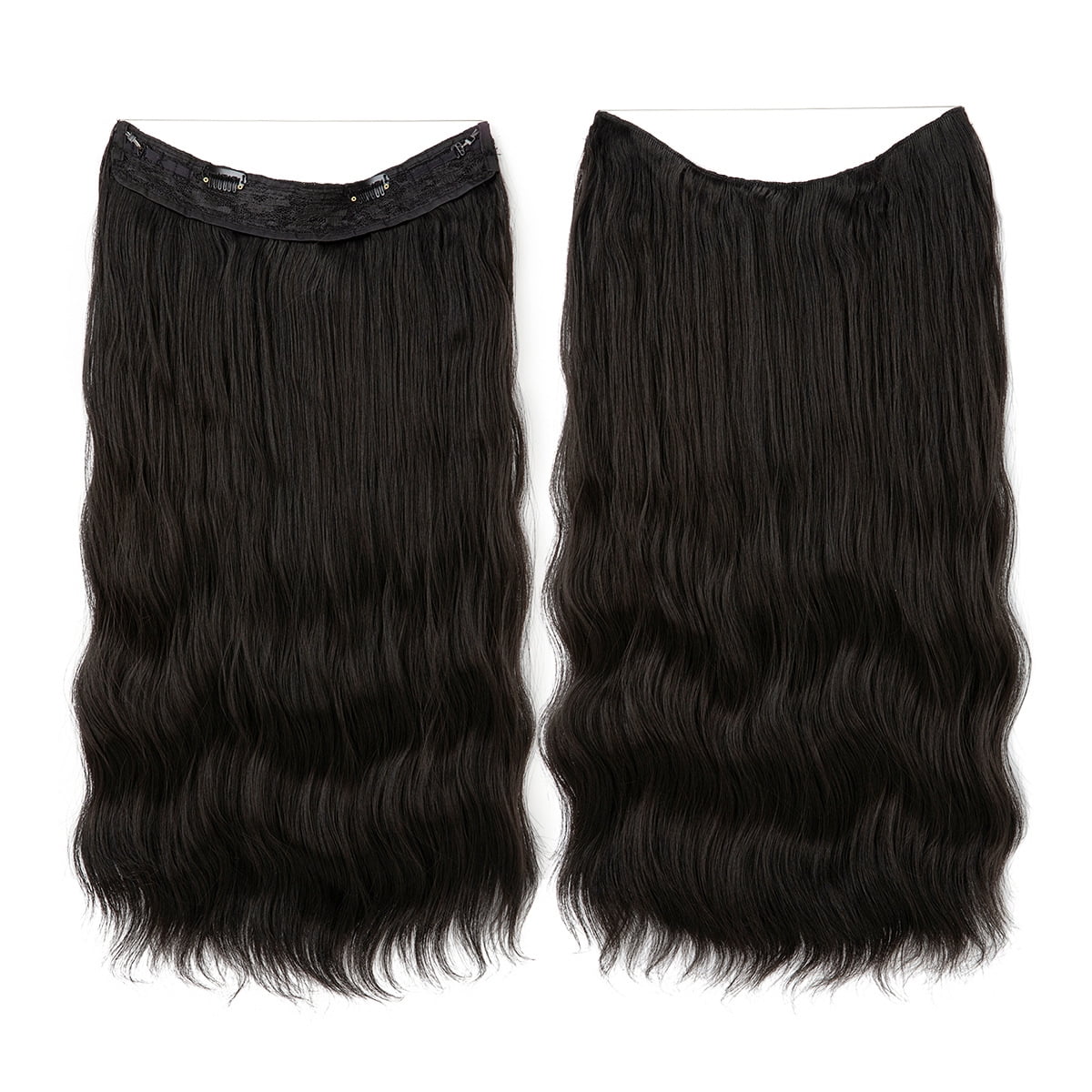 Namzi Wire Hair Extensions Thick Curly Wavy Invisible Secret Extension ...