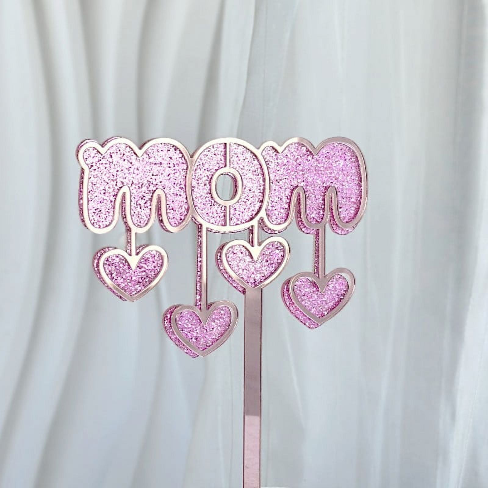 Namzi -a 5pcs Happy Mother's Day Cake Topper Mom Letter Cake topper ...
