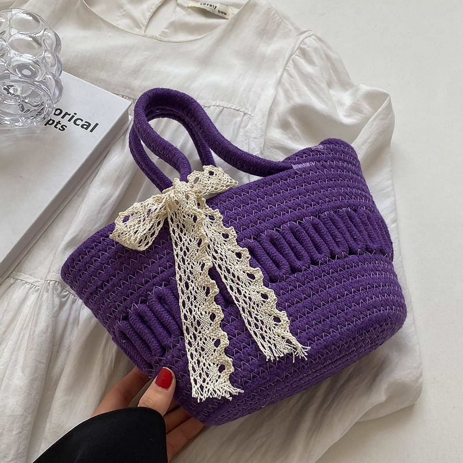 Namzi -a Womens Straw Tote Bag Handbag Large Woven Capacity Top Handle ...