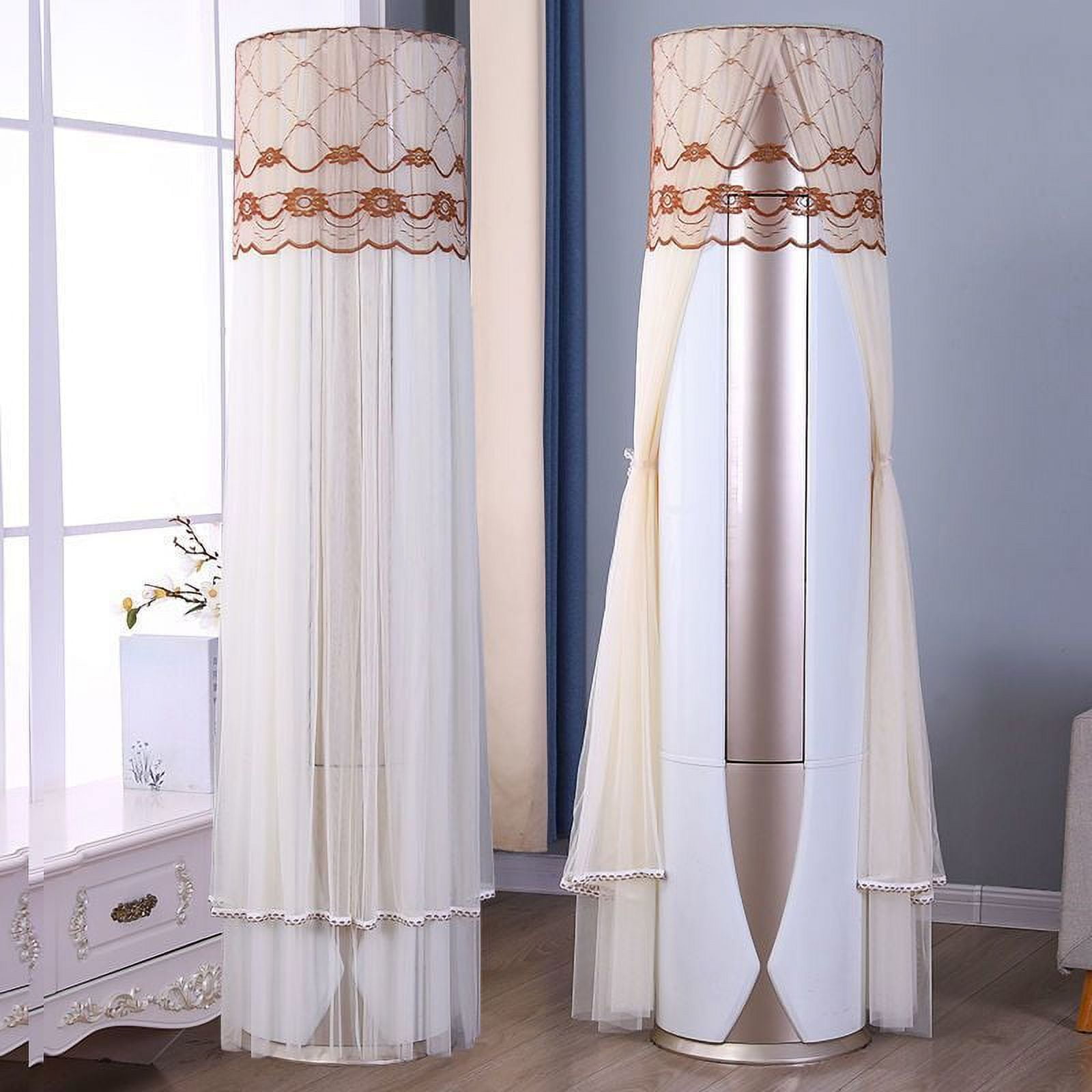 Namzi-b 1 piece cylindrical air conditioner dust cover with solid color ...