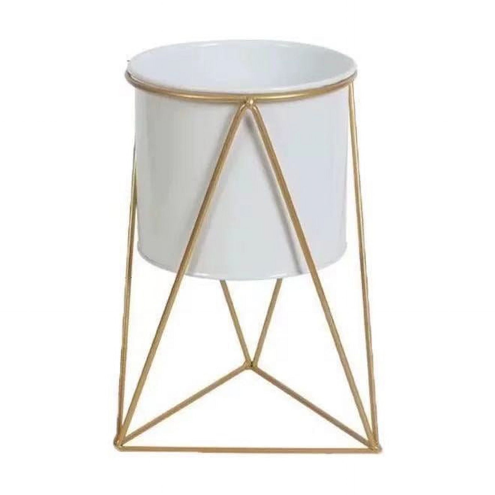 Namzi-b Metal Plant Holder，Round Flower Basket with Stand for Indoor ...