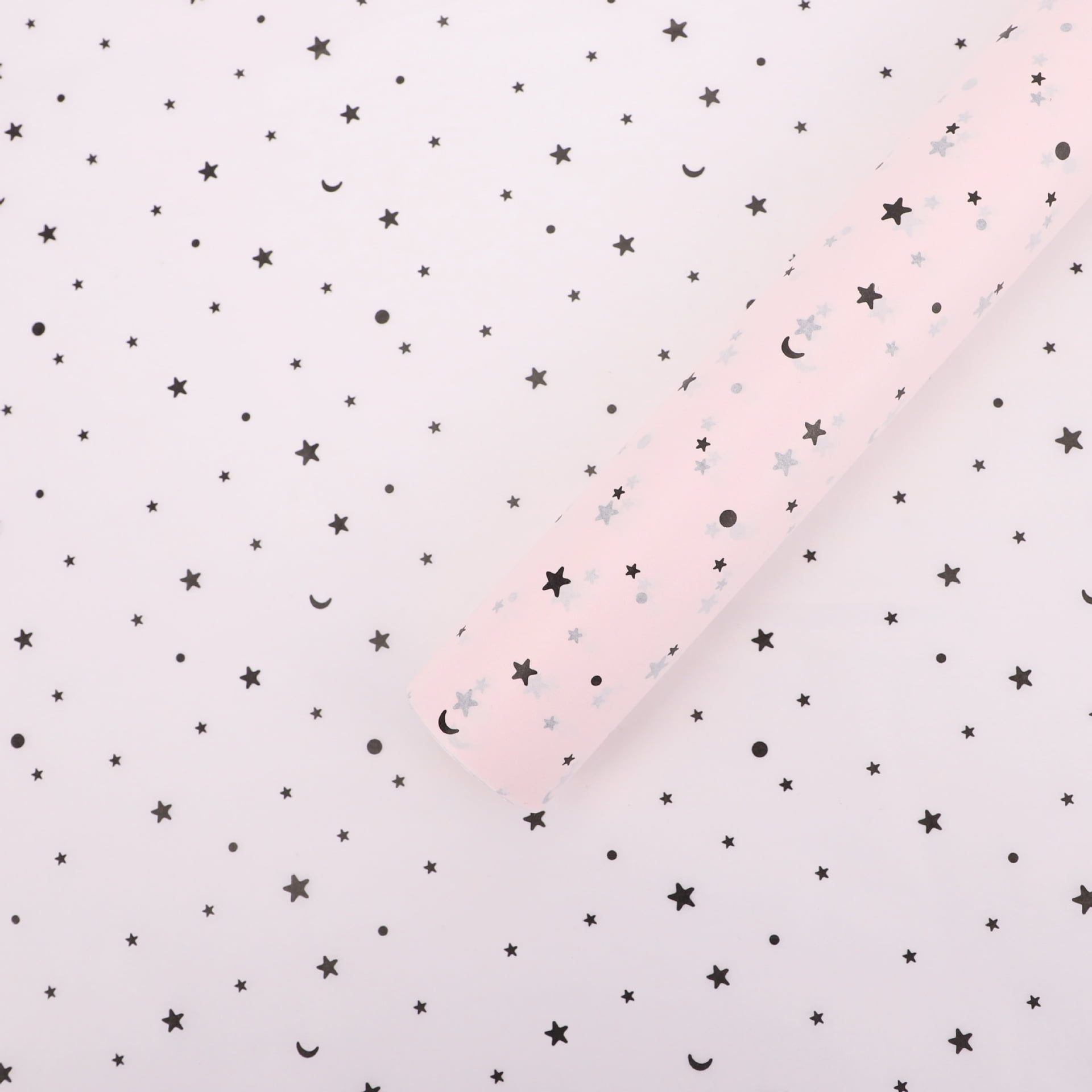 Namzi snow pear paper hot gold star moon metal texture lining bouquet ...