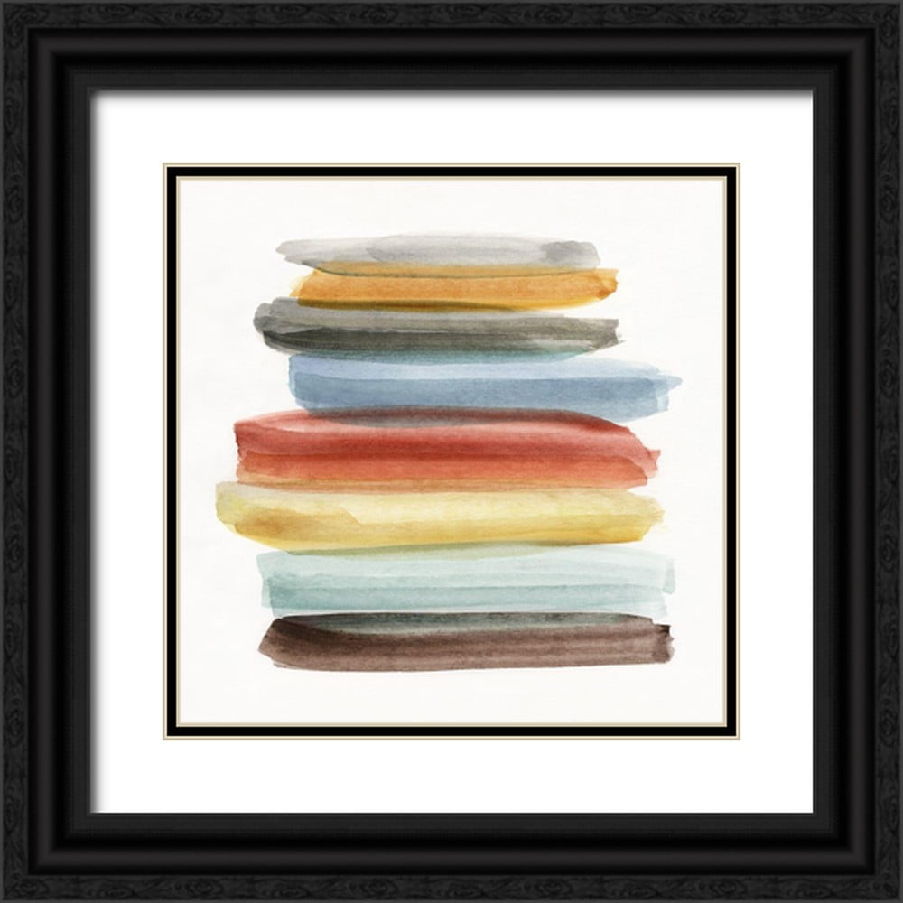 Nan 12x12 Black Ornate Wood Framed with Double Matting Museum Art Print ...