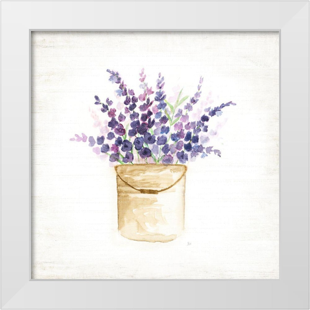 Nan 12x12 White Modern Wood Framed Museum Art Print Titled - Bucket of ...