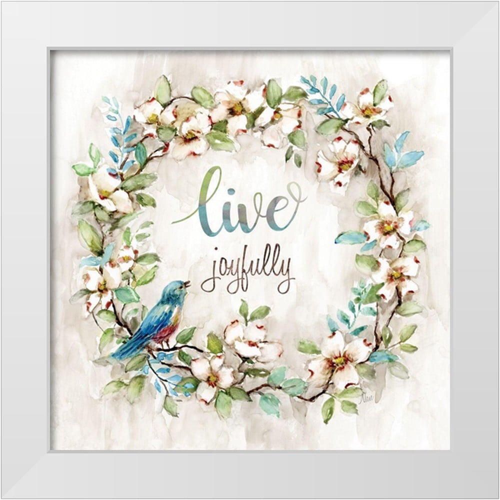 Nan 12x12 White Modern Wood Framed Museum Art Print Titled - Live ...