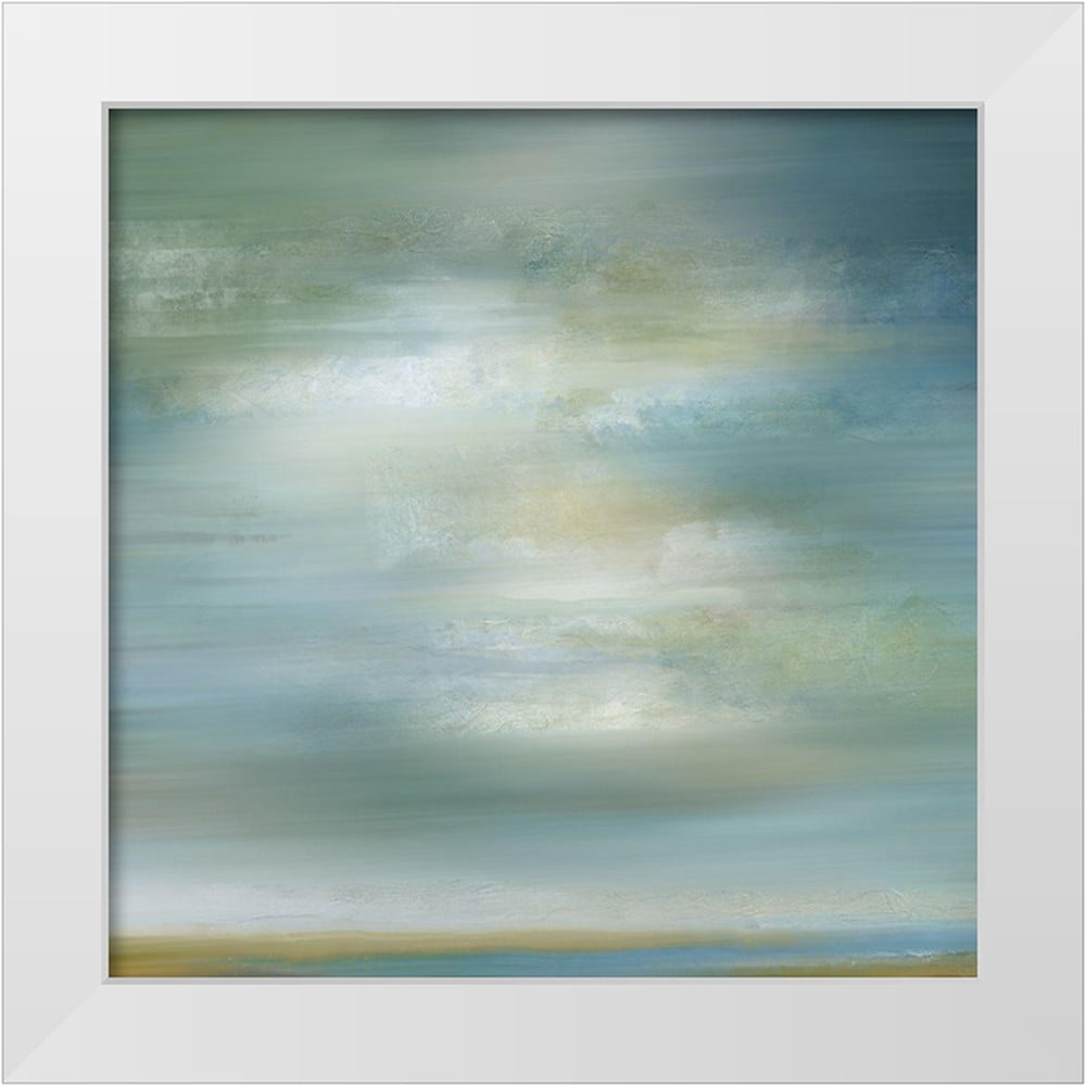 Nan 12x12 White Modern Wood Framed Museum Art Print Titled - Misty ...