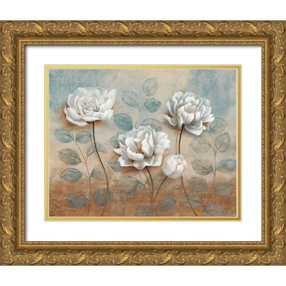 Nan 14x12 Gold Ornate Wood Framed with Double Matting Museum Art Print ...