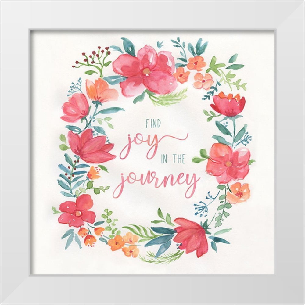 Nan 15x15 White Modern Wood Framed Museum Art Print Titled - Find Joy - Walmart.com