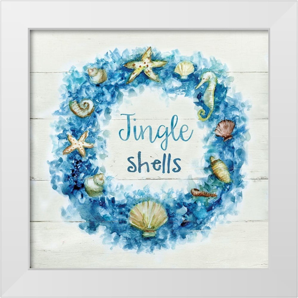 Nan 15x15 White Modern Wood Framed Museum Art Print Titled - Jingle ...