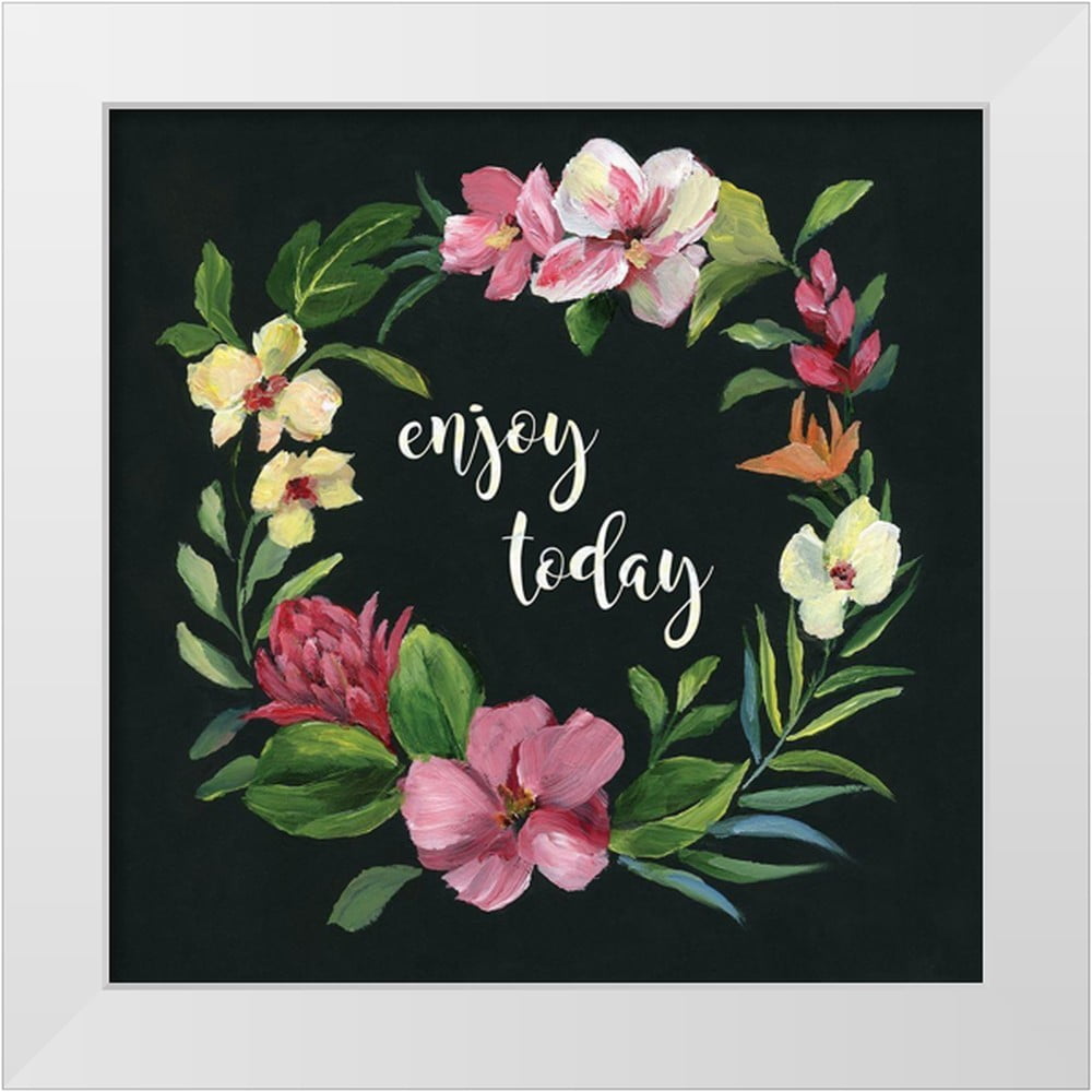 Nan 15x15 White Modern Wood Framed Museum Art Print Titled - Tropic ...