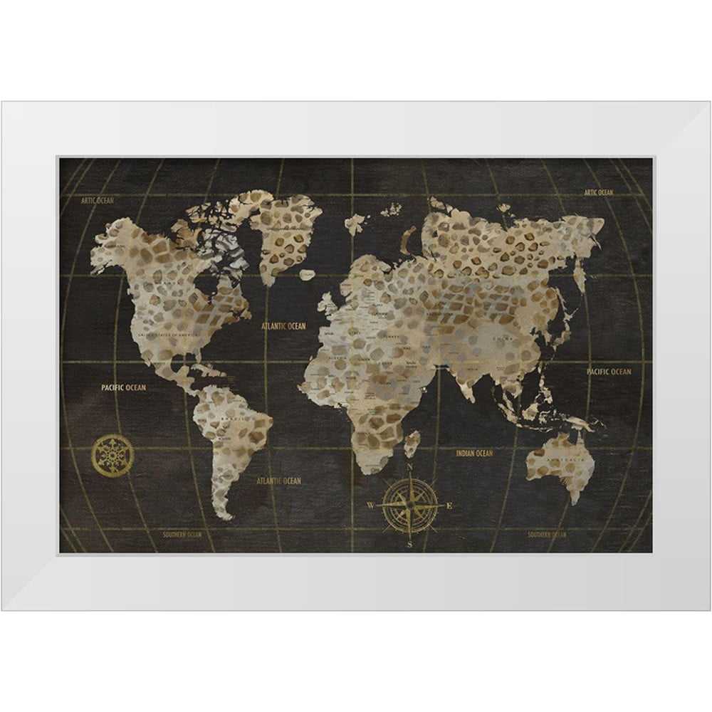 Nan 18x13 White Modern Wood Framed Museum Art Print Titled - Safari ...
