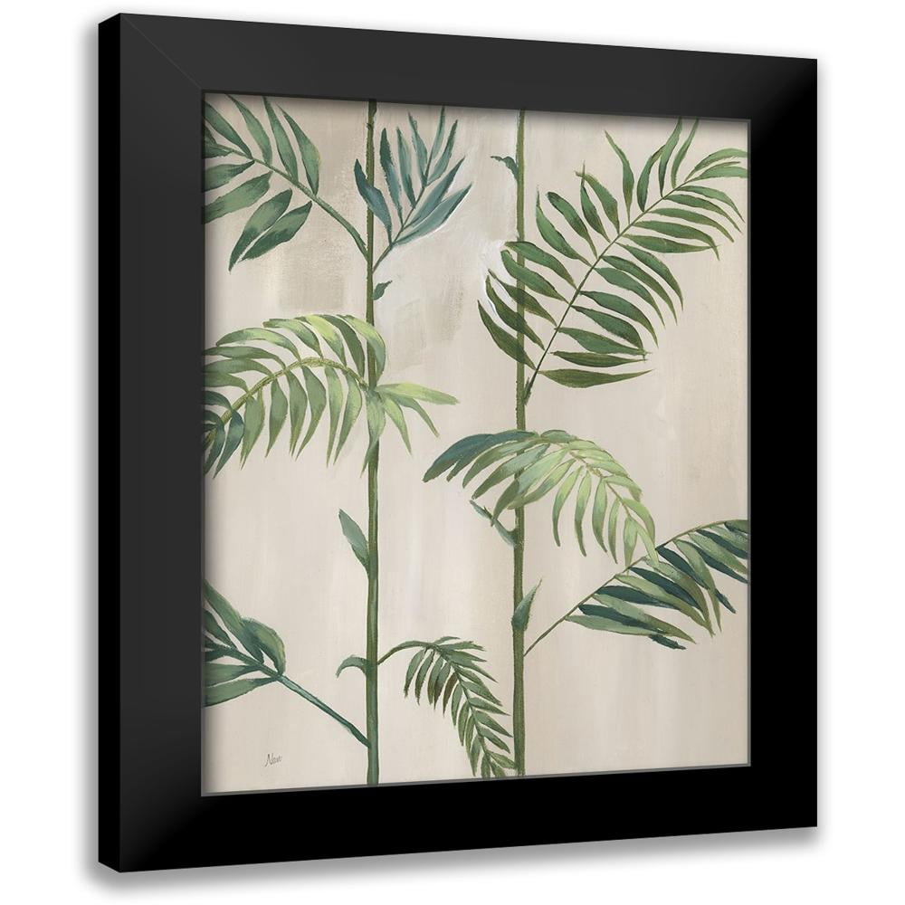 Nan 19x24 Black Modern Framed Museum Art Print Titled - Modern Fronds I ...