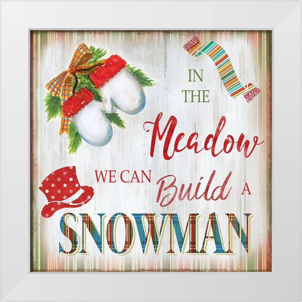 Nan 20x20 White Modern Wood Framed Museum Art Print Titled - Snow ...
