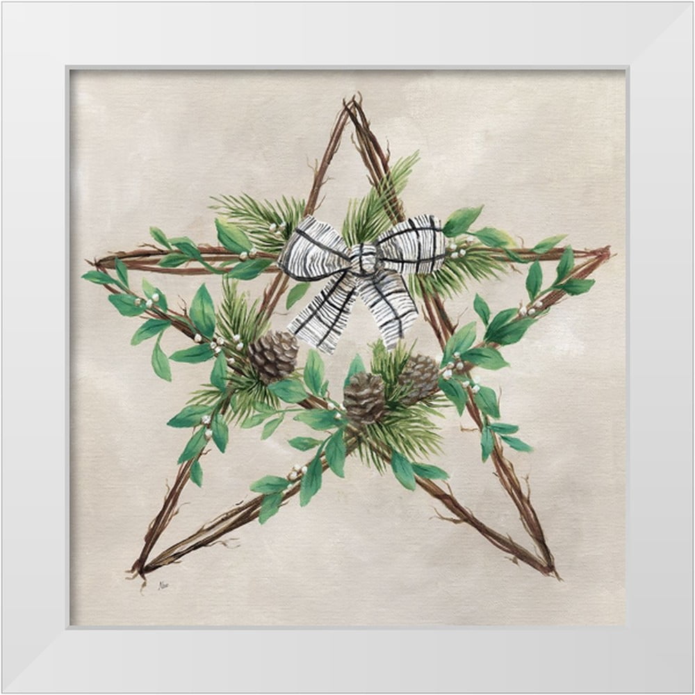 Nan 20x20 White Modern Wood Framed Museum Art Print Titled - Star ...