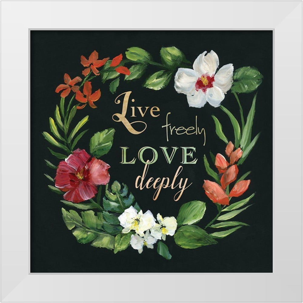 Nan 20x20 White Modern Wood Framed Museum Art Print Titled - Tropic ...