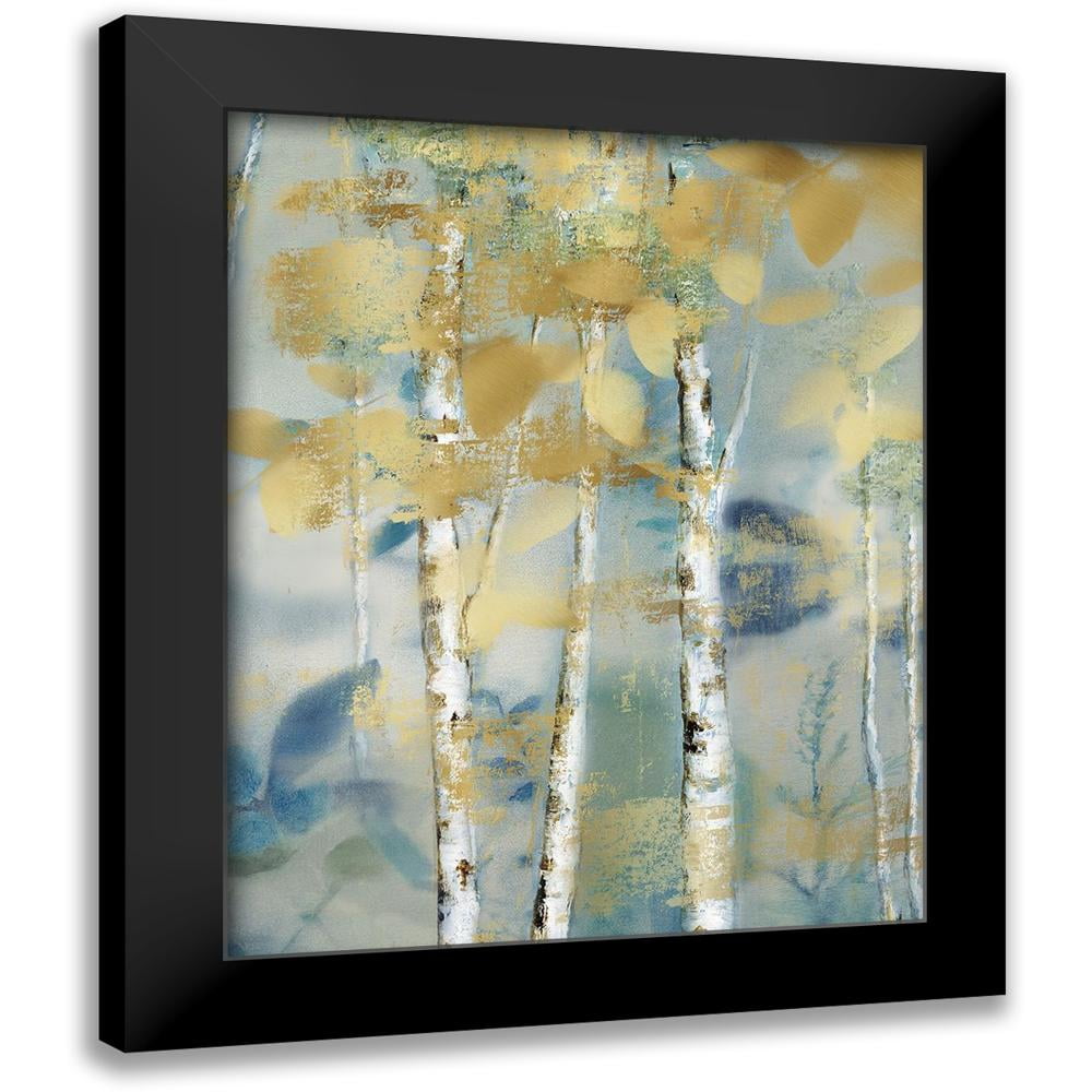 Nan 20x24 Black Modern Framed Museum Art Print Titled - Gilded Forest ...