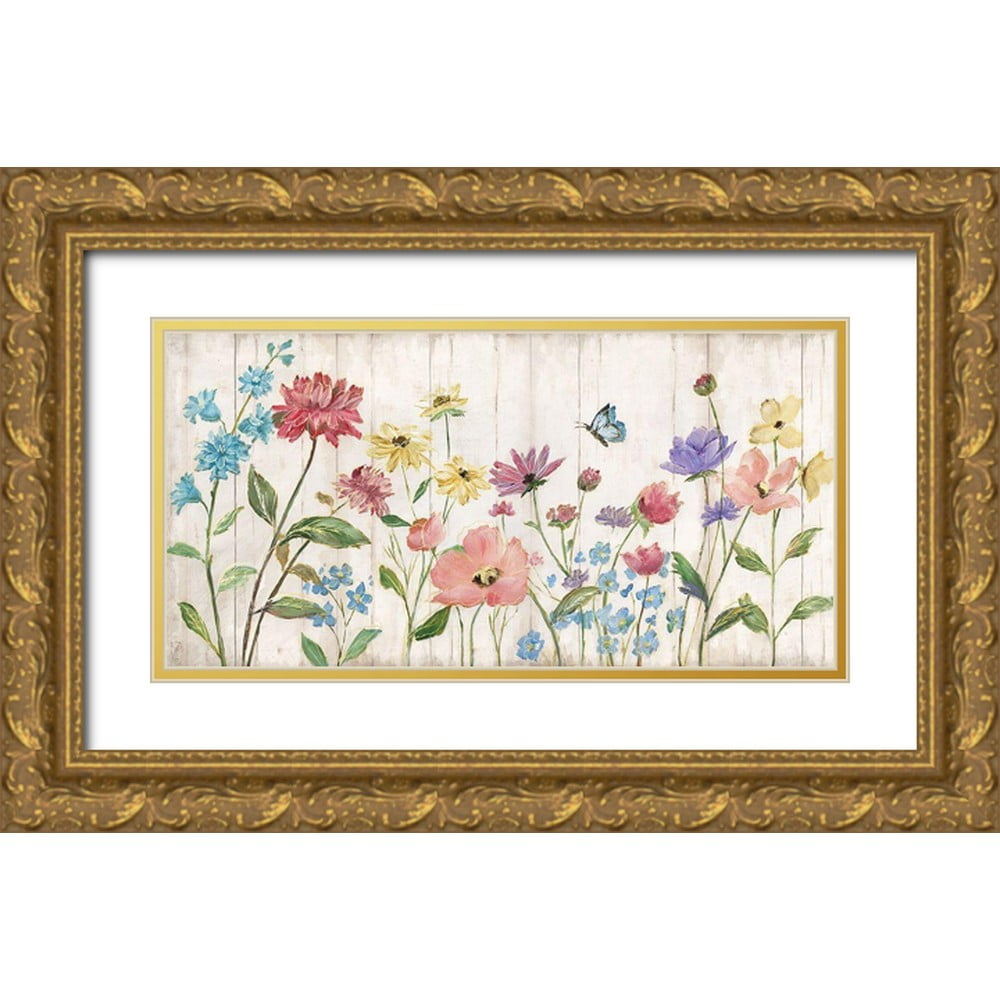 Nan 24x14 Gold Ornate Wood Framed with Double Matting Museum Art Print ...