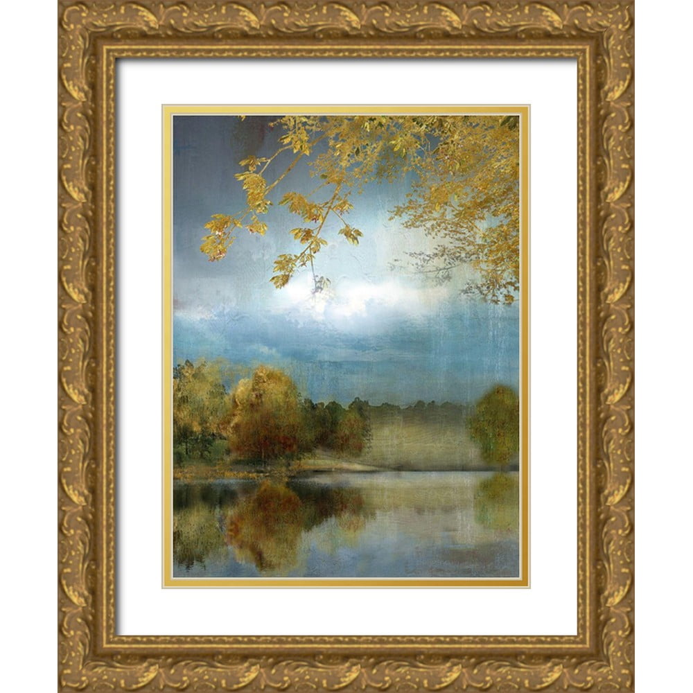 Nan 25x32 Gold Ornate Wood Framed with Double Matting Museum Art Print ...