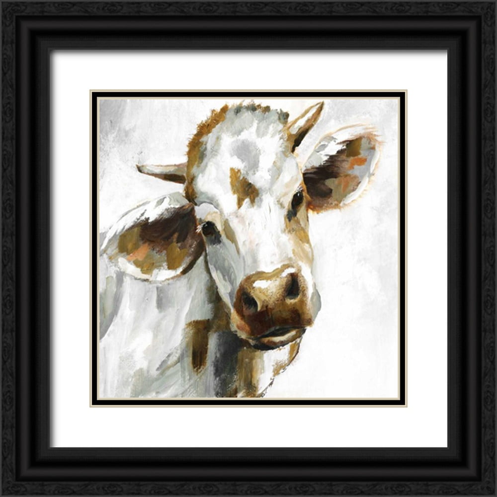 Nan 26x26 Black Ornate Wood Framed with Double Matting Museum Art Print Titled - Dairy Dandy ...