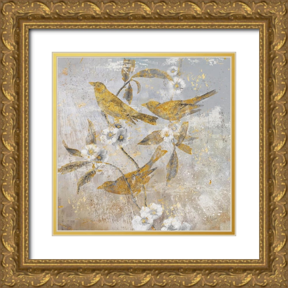 Nan 26x26 Gold Ornate Wood Framed with Double Matting Museum Art Print ...