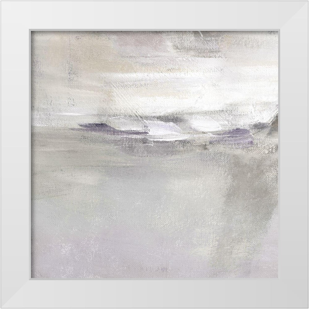 Nan 26x26 White Modern Wood Framed Museum Art Print Titled - Lilac ...