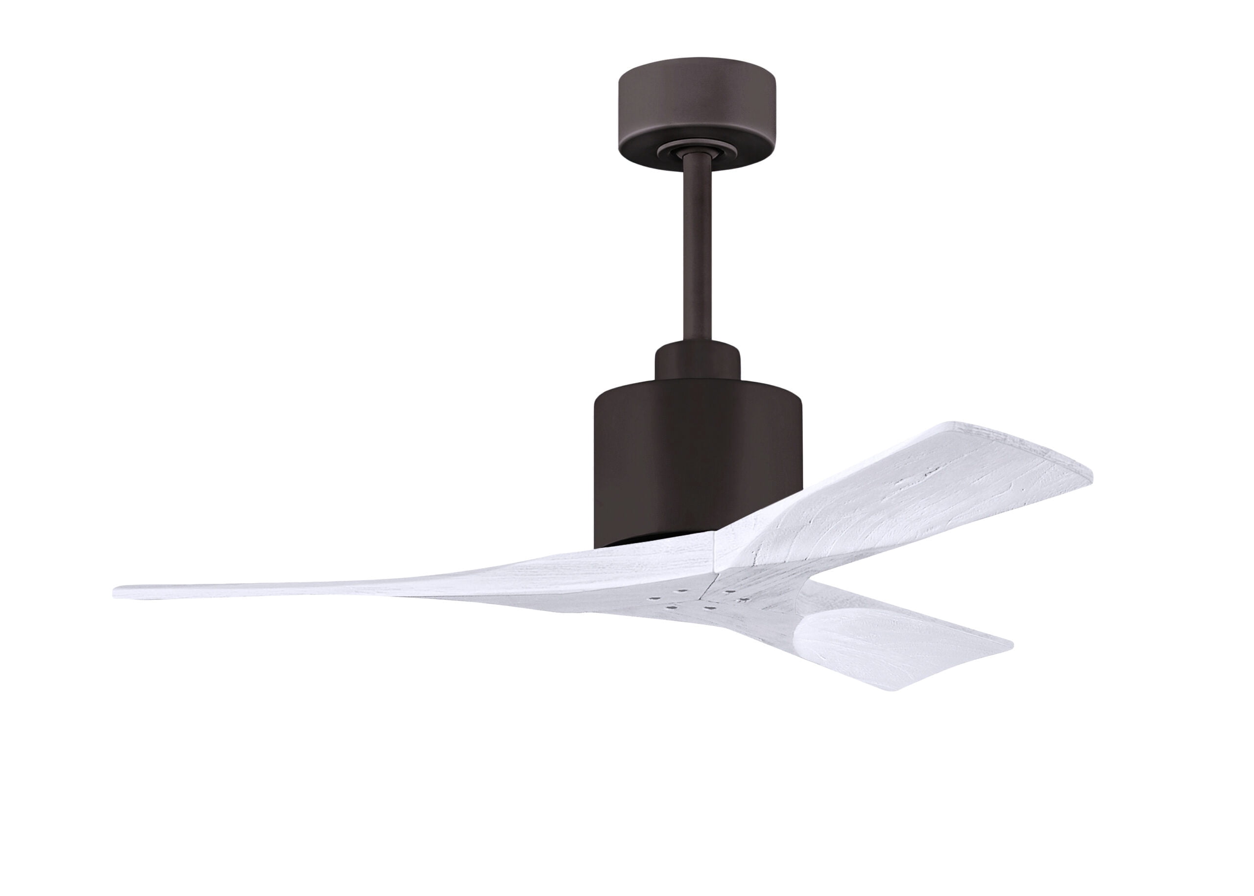 Nan 6-speed ceiling fan in Textured Bronze finish with 42” solid matte ...