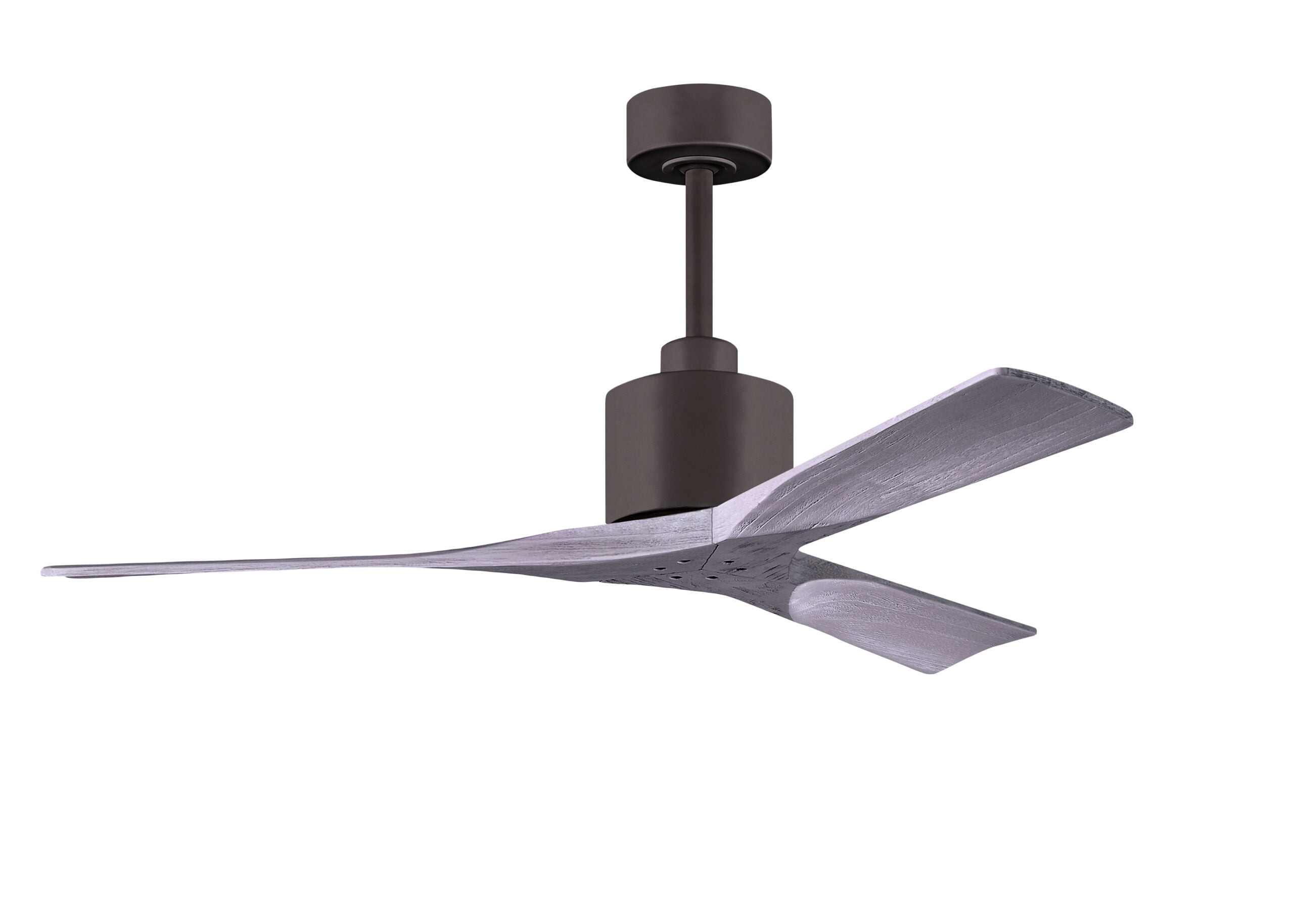 Nan 6-speed ceiling fan in Textured Bronze finish with 52” solid barn ...