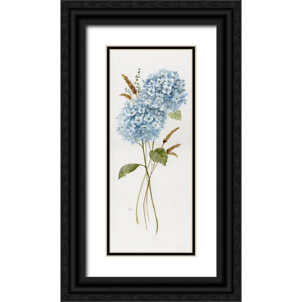 Nan 8x14 Black Ornate Wood Framed with Double Matting Museum Art Print ...