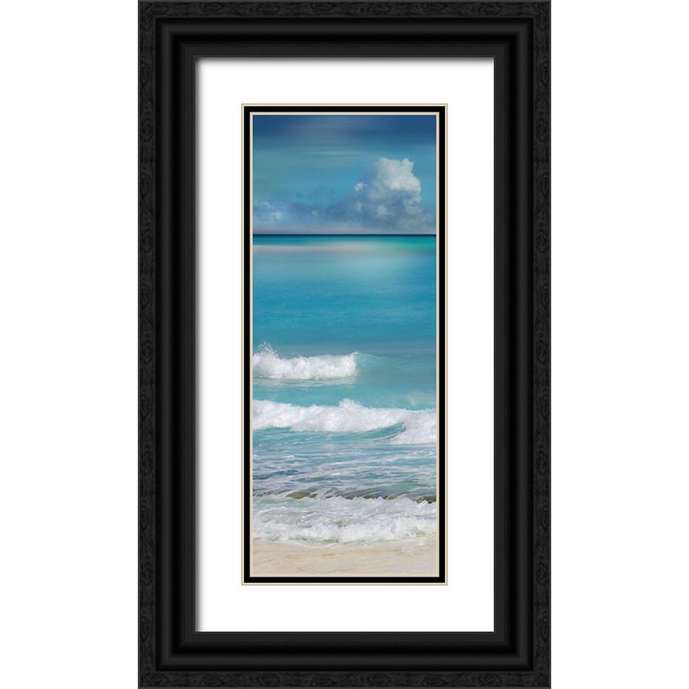 Nan 8x14 Black Ornate Wood Framed with Double Matting Museum Art Print ...