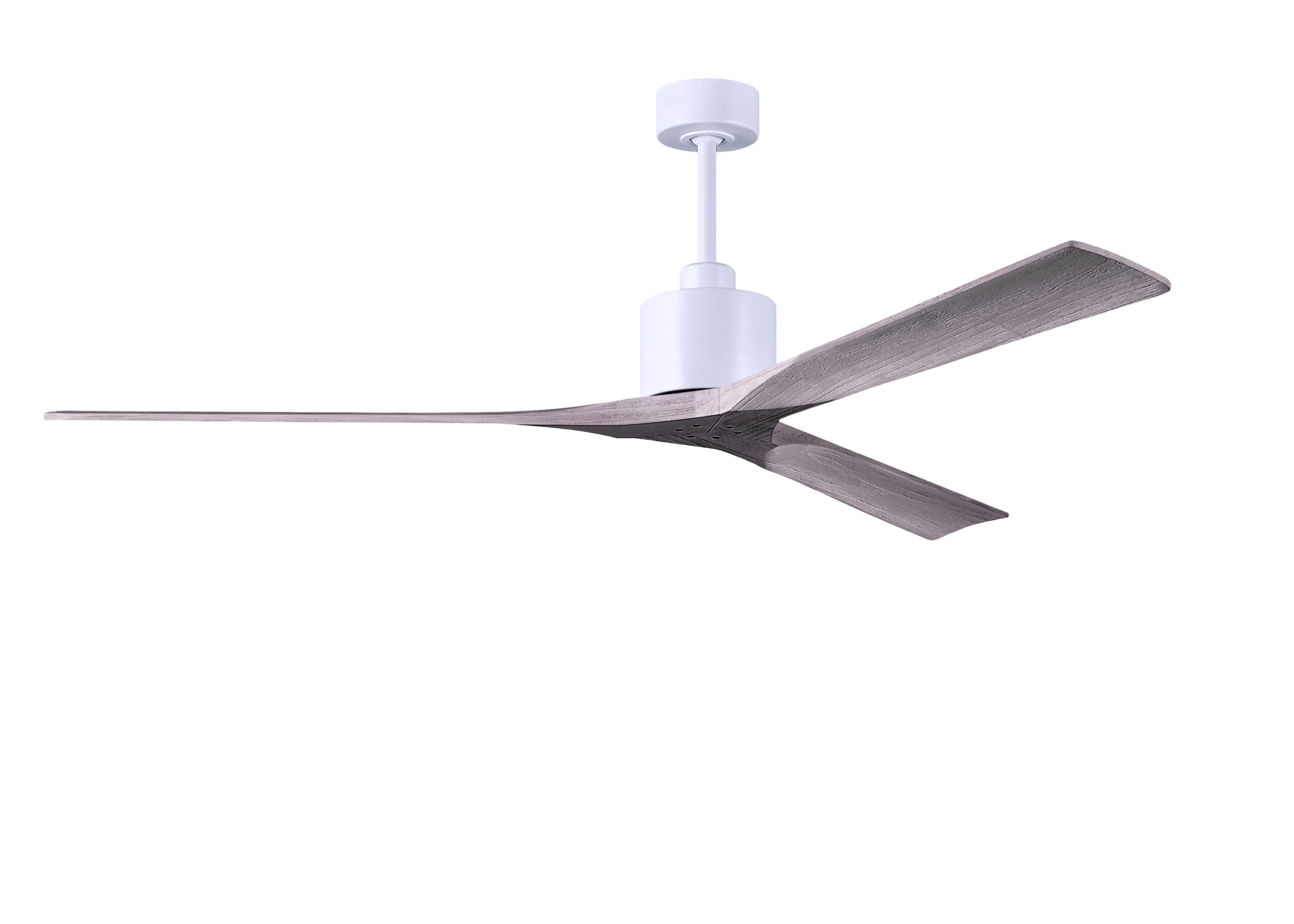 Nan XL 6-speed ceiling fan in Matte White finish with 72” solid barn ...