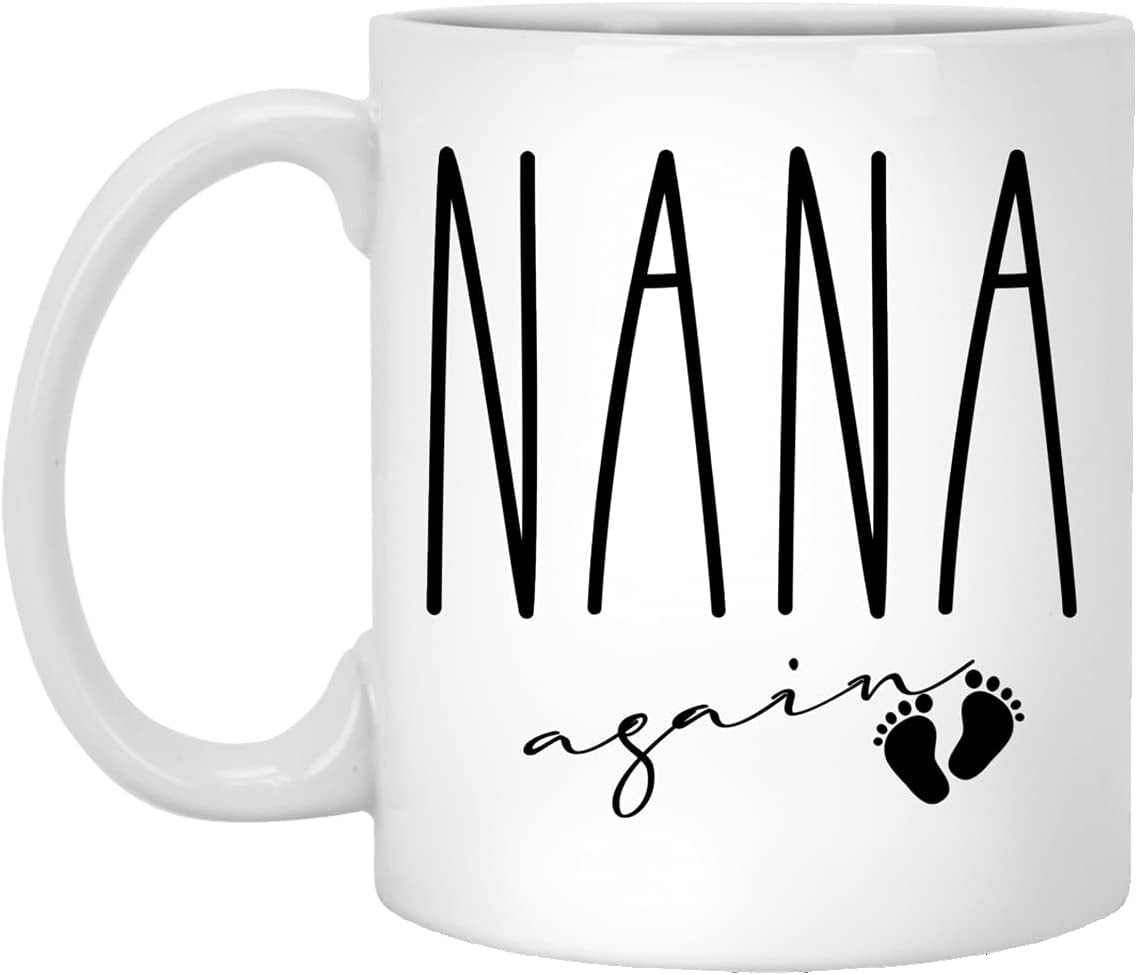Nana Again Mug, Nana Again Pregnancy Announcement, Nana Reveal, Nana To ...