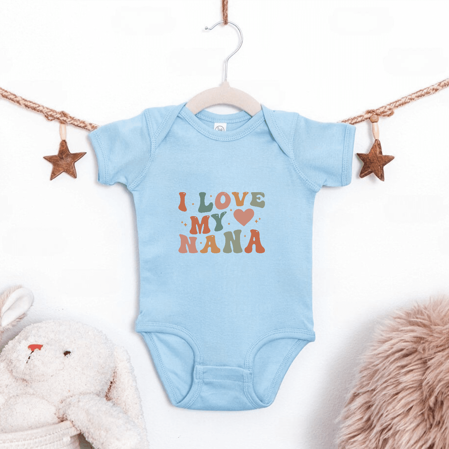 Nana Baby Bodysuit, I Love My Nana Infant Outfit, Newborn Gift ...